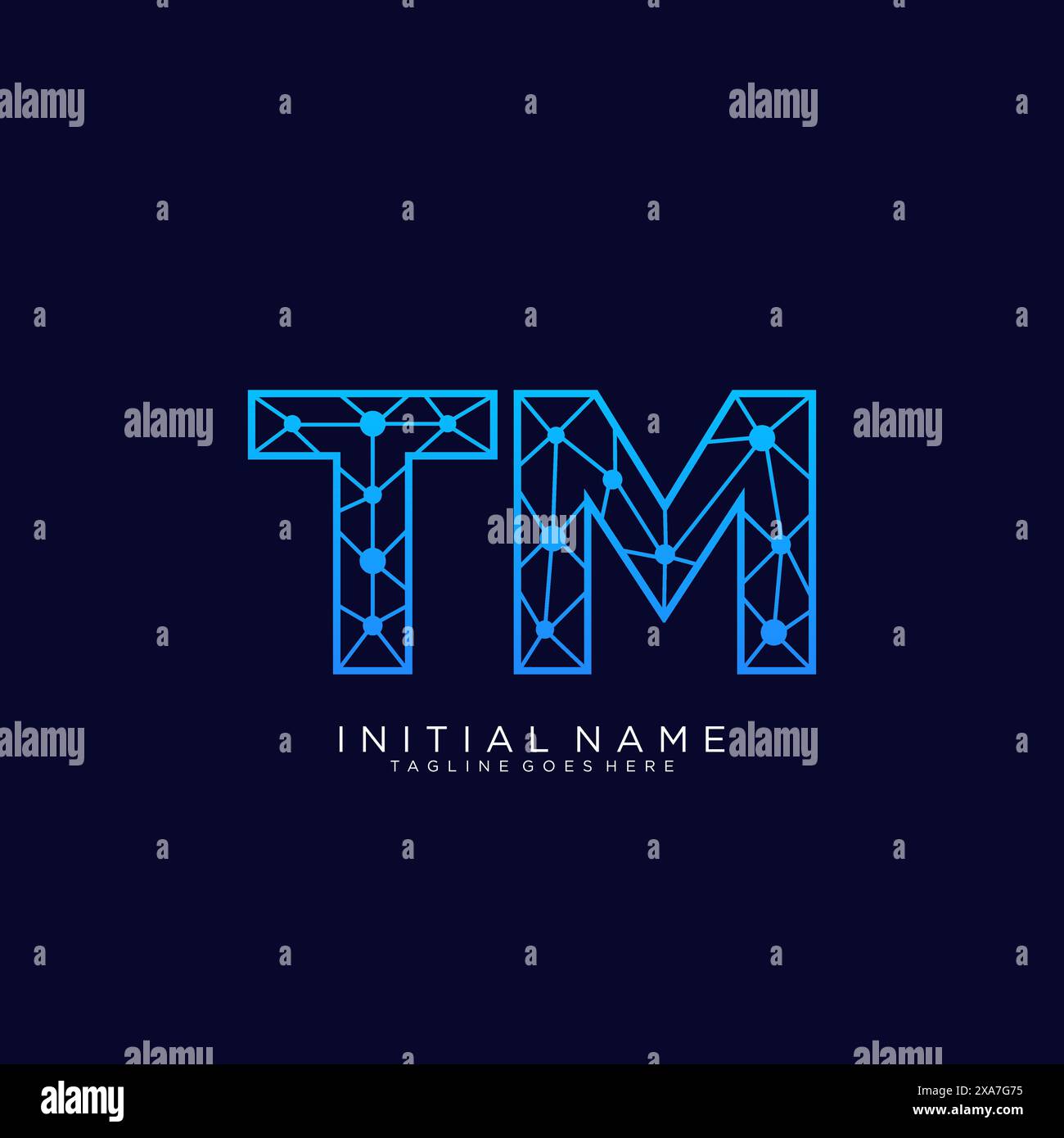 Tm logo design Stock Vector Images - Alamy