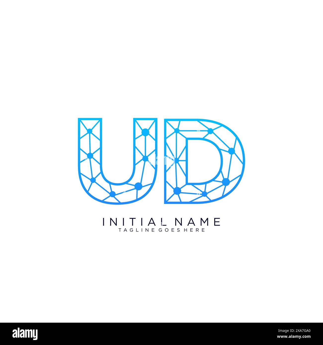Ud logo design Stock Vector Images - Alamy