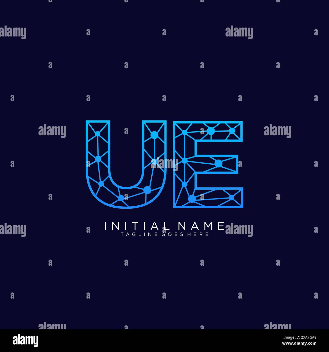 UE tech logo icon design template Stock Vector Image & Art - Alamy