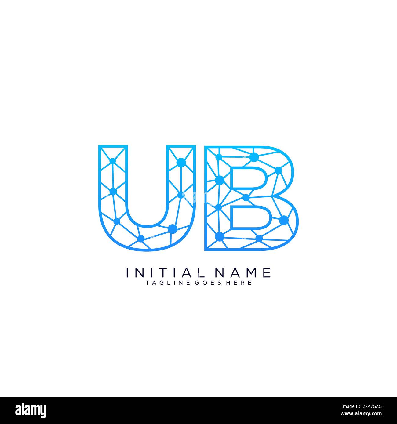 Ub logo design Stock Vector Images - Alamy