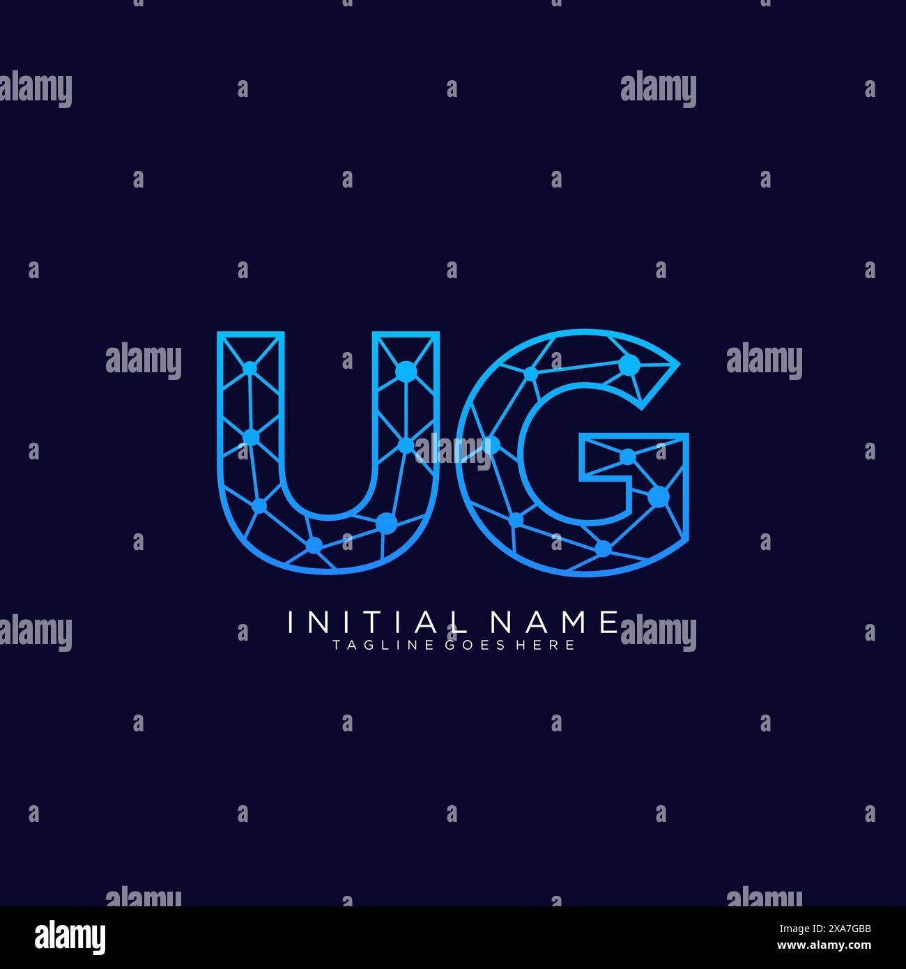 Ug logo design Stock Vector Images - Alamy