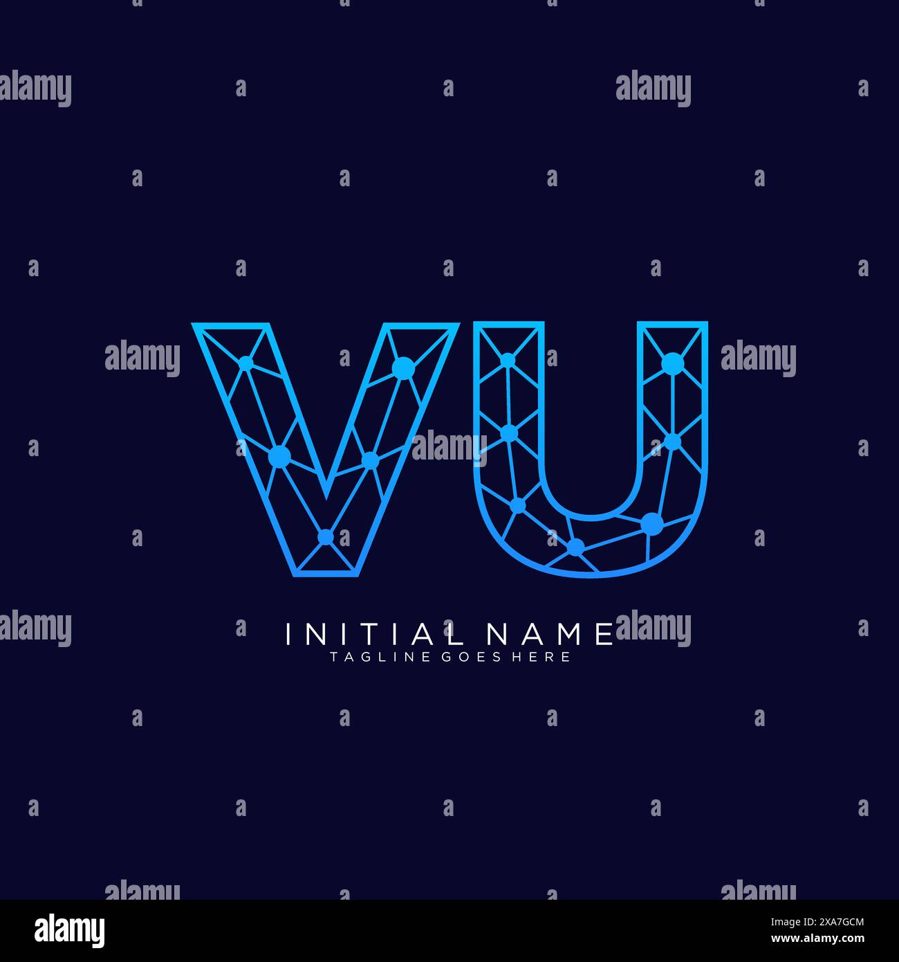 VU tech logo icon design template Stock Vector Image & Art - Alamy