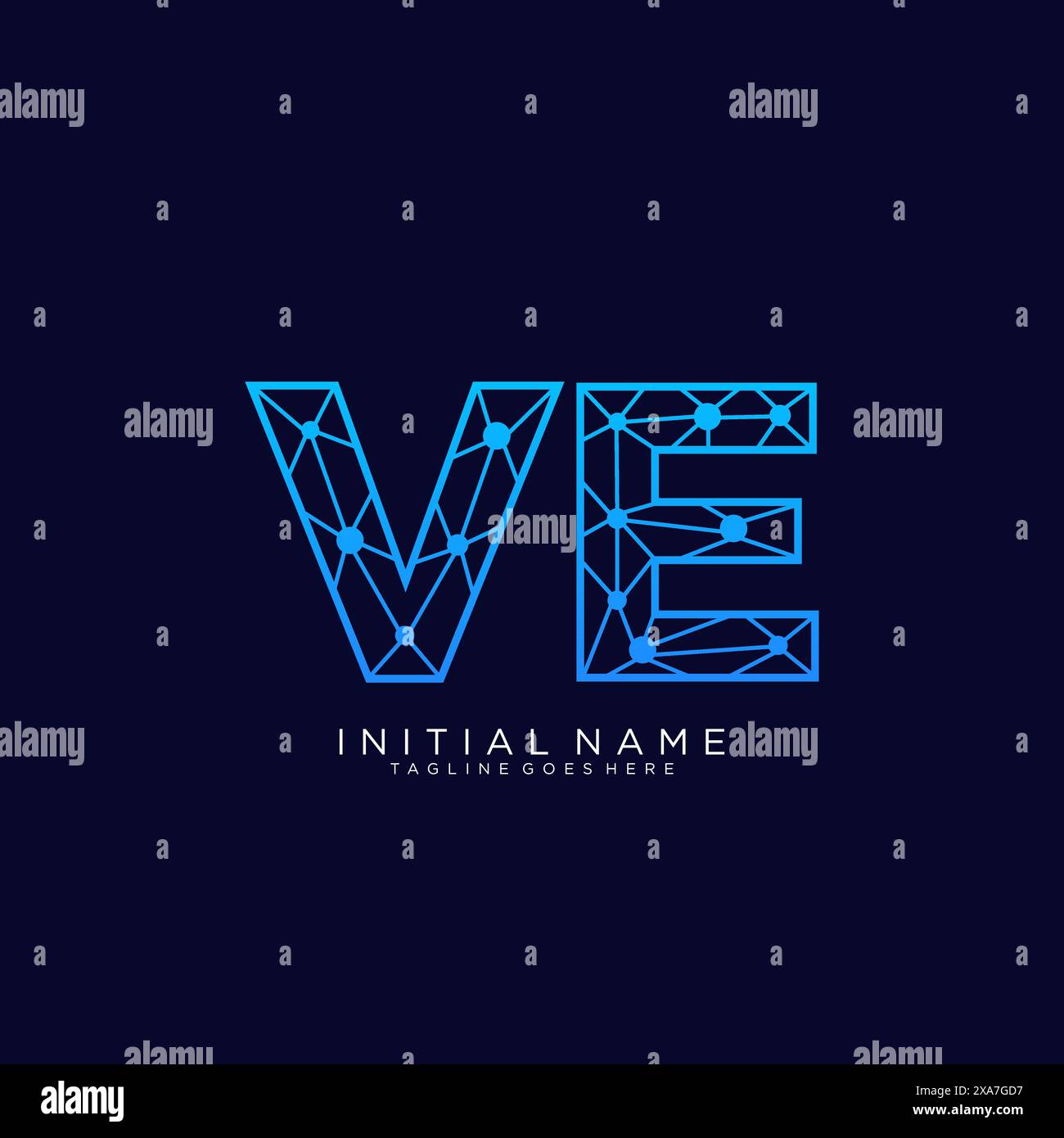 Ve logo design Stock Vector Images - Alamy