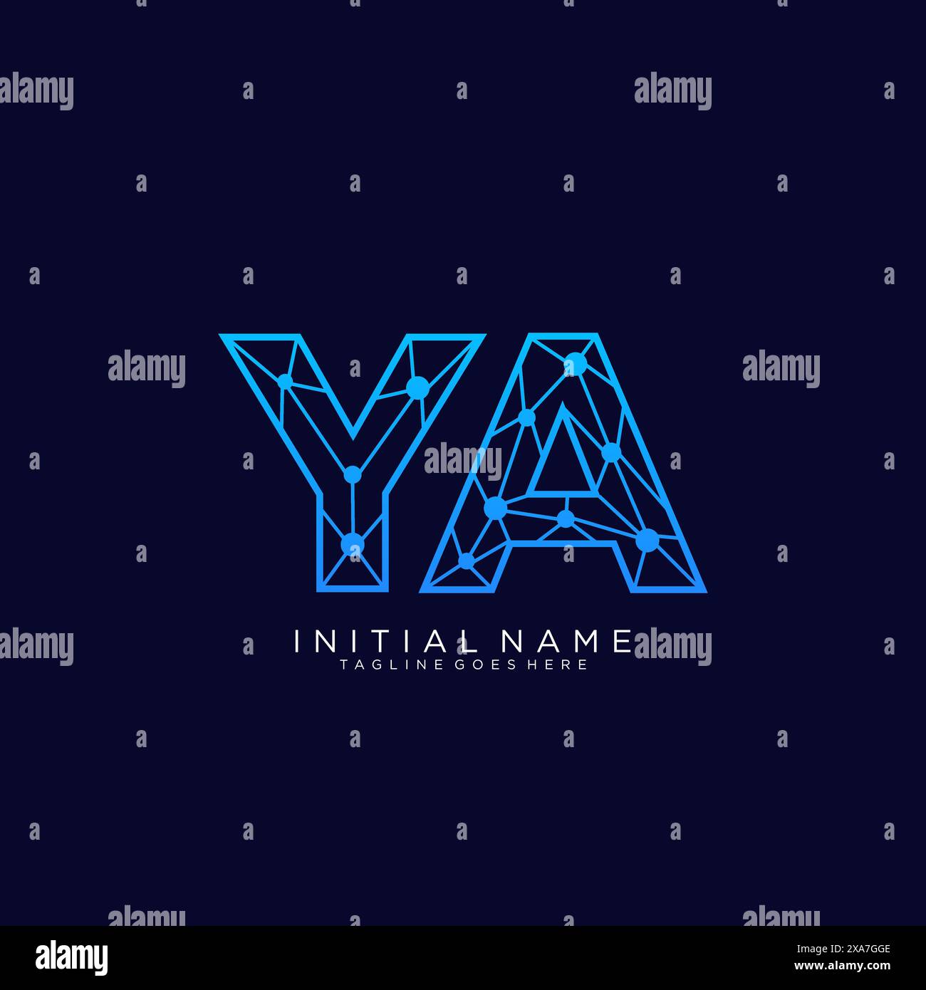 Ya logo design hi-res stock photography and images - Alamy
