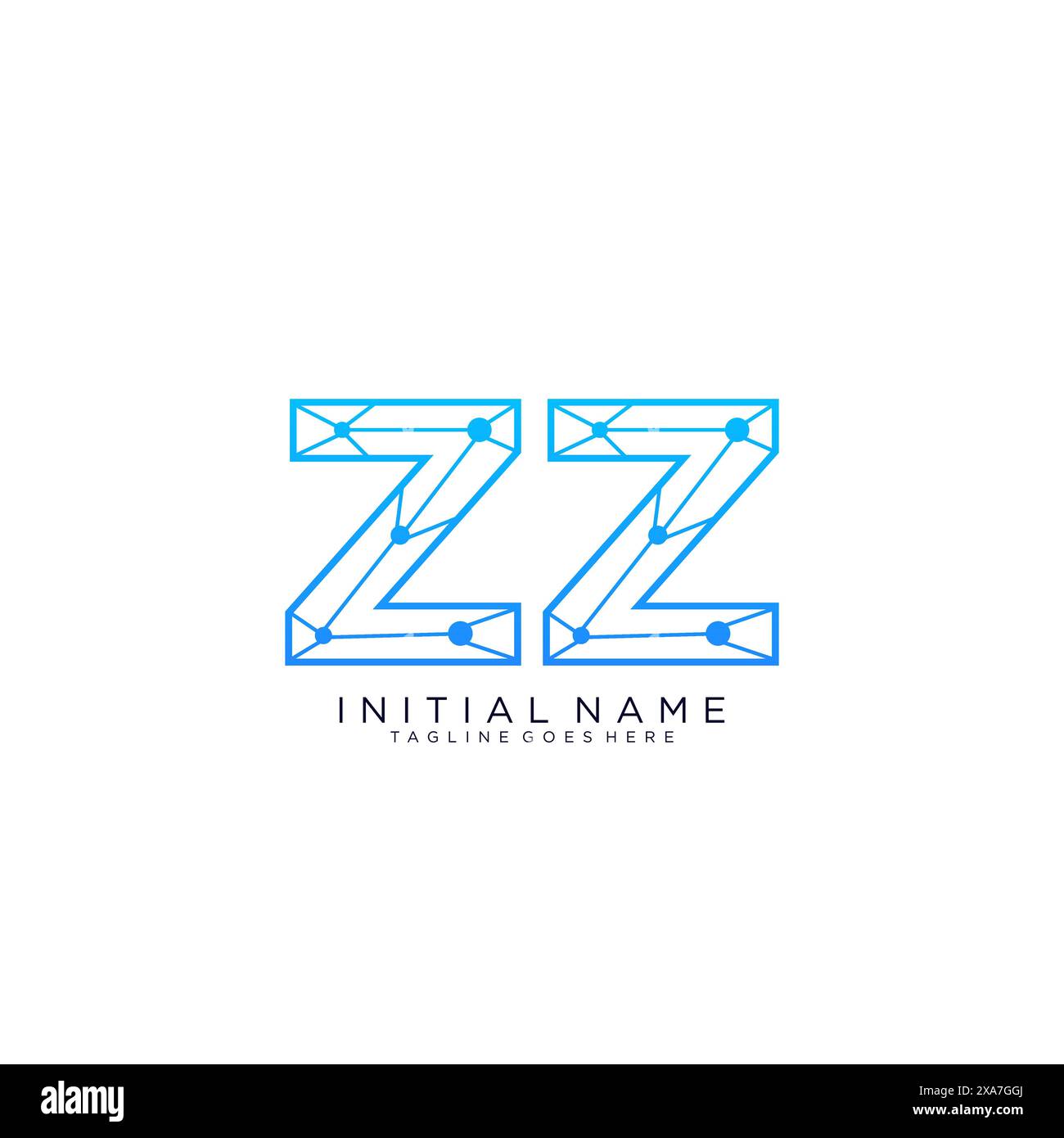 Zz logo vector vectors hi-res stock photography and images - Alamy