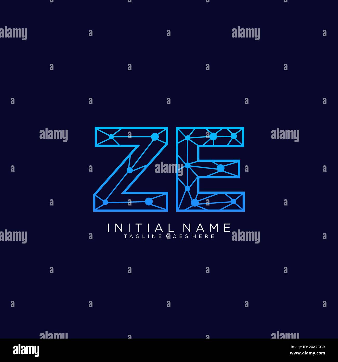 Ze logo design hi-res stock photography and images - Alamy