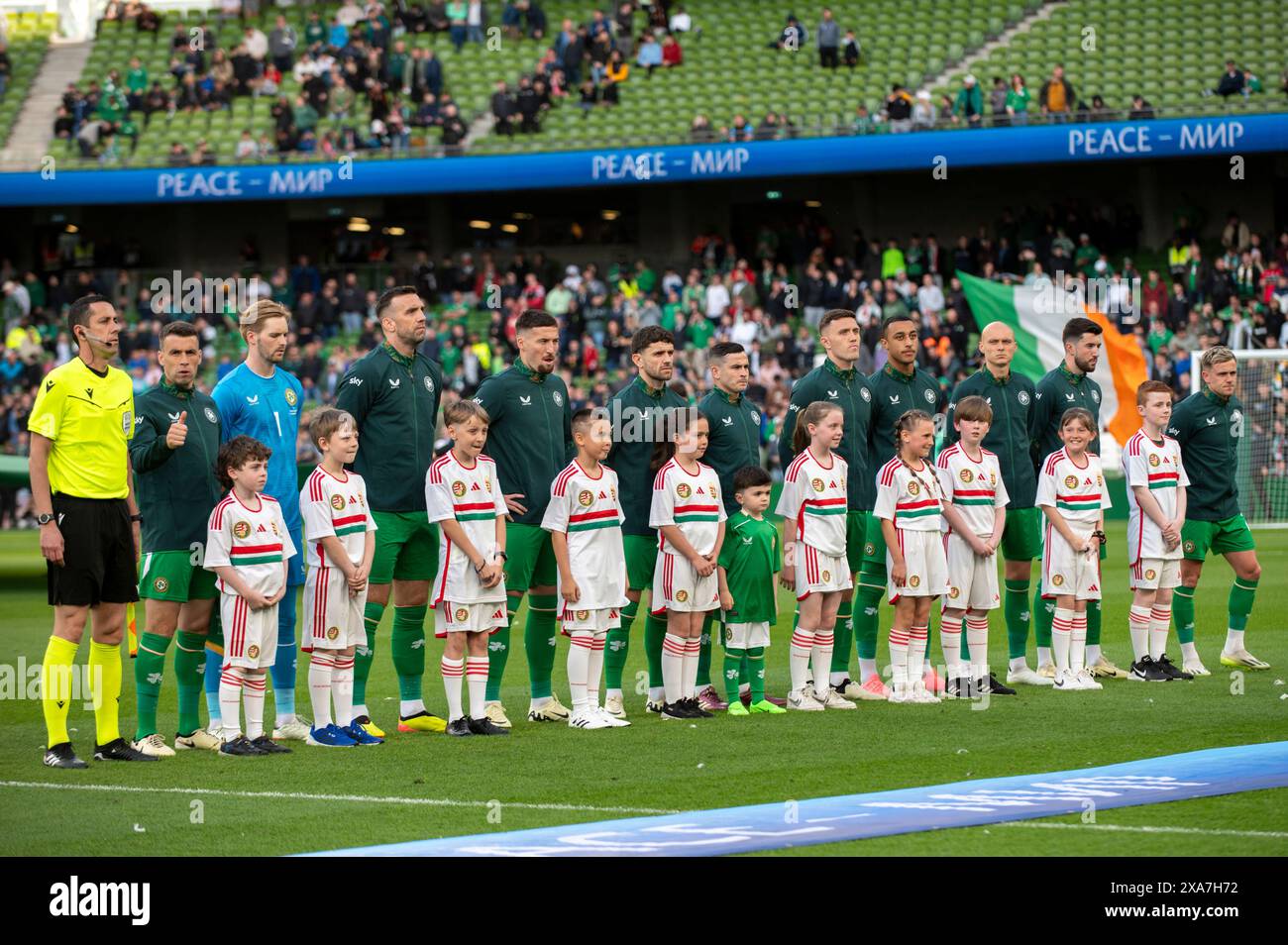 Dublin, Ireland. 05th June, 2024. The Irish national football team ...