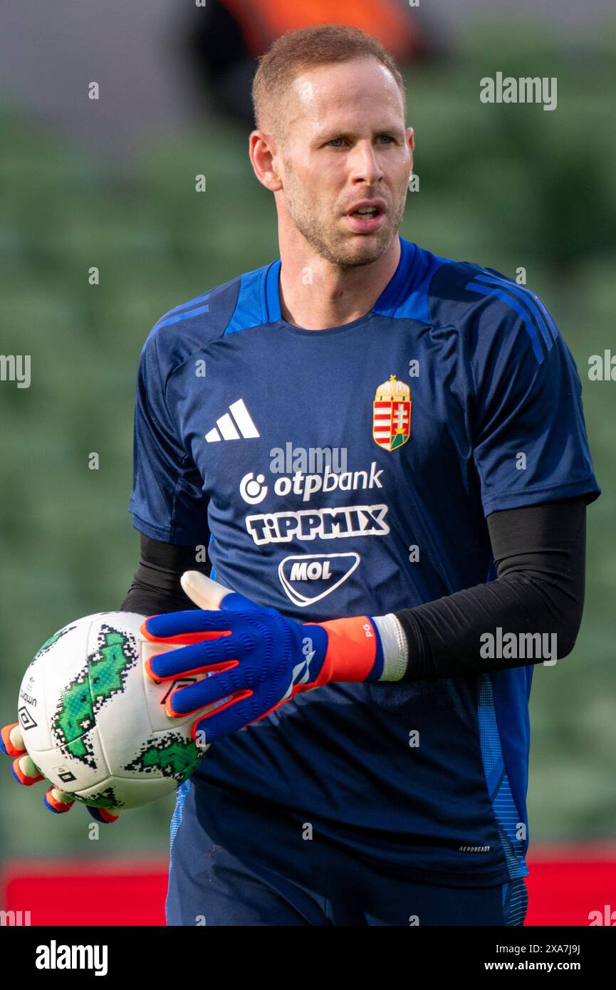 Dublin, Ireland. 05th June, 2024. Peter Gulacsi of Hungary during the ...