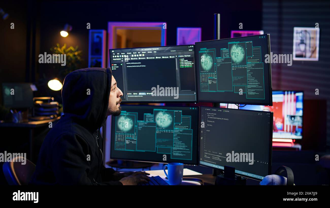 Hacker Happy After Successfully Penetrating Firewalls Using Malware