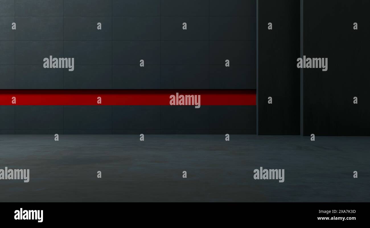 minimalist dark abstract interior design. Underground Studio, Hallway ...