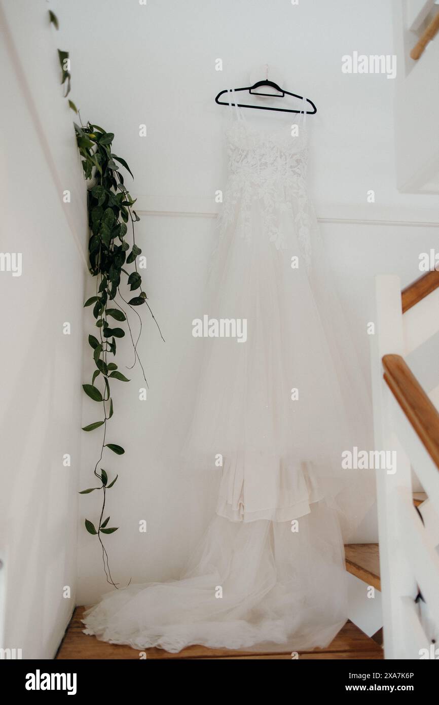 Staircase railing hi-res stock photography and images - Alamy