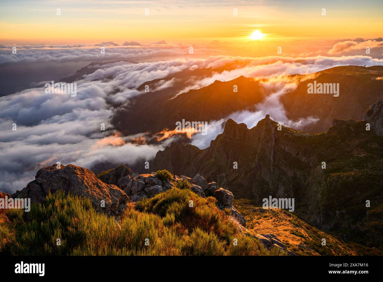 Sunrise at Pico Arieiro, Madeira, Portugal Stock Photo - Alamy