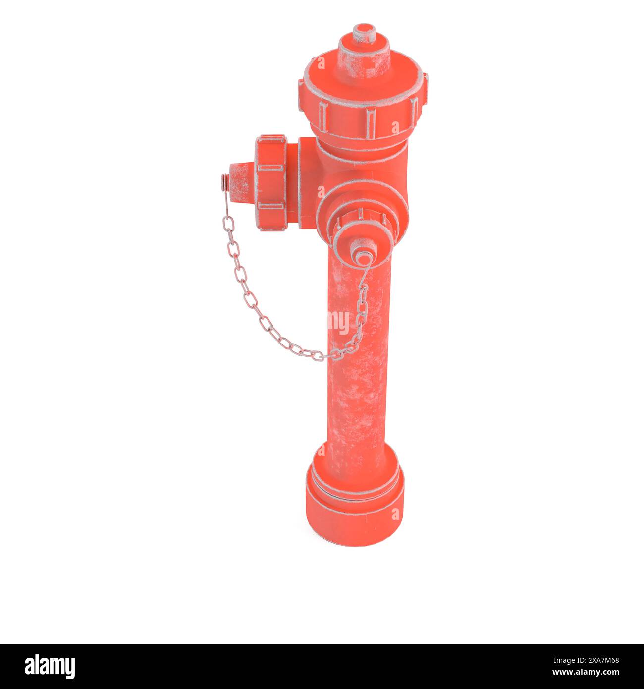 A Red fire hydrant against white background Stock Photo - Alamy
