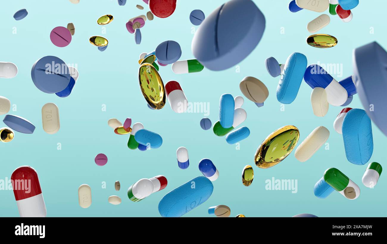 Illustration of pharmaceutical drugs Stock Photo - Alamy