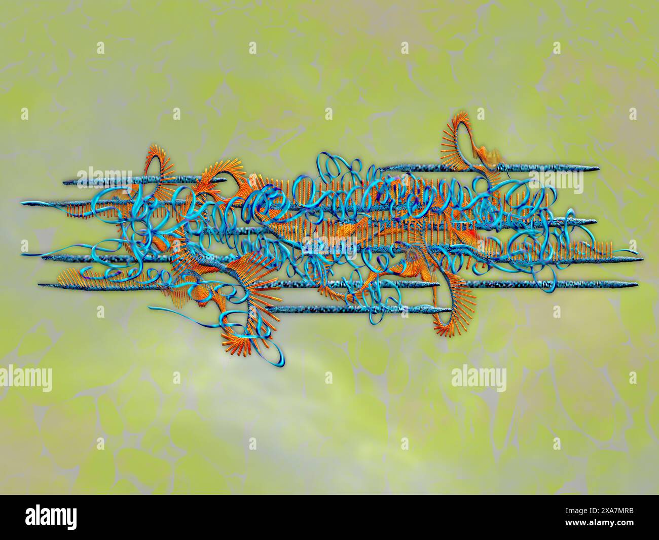 Illustration of an RNA (ribonucleic acid) obelisk. RNA obelisks are ...