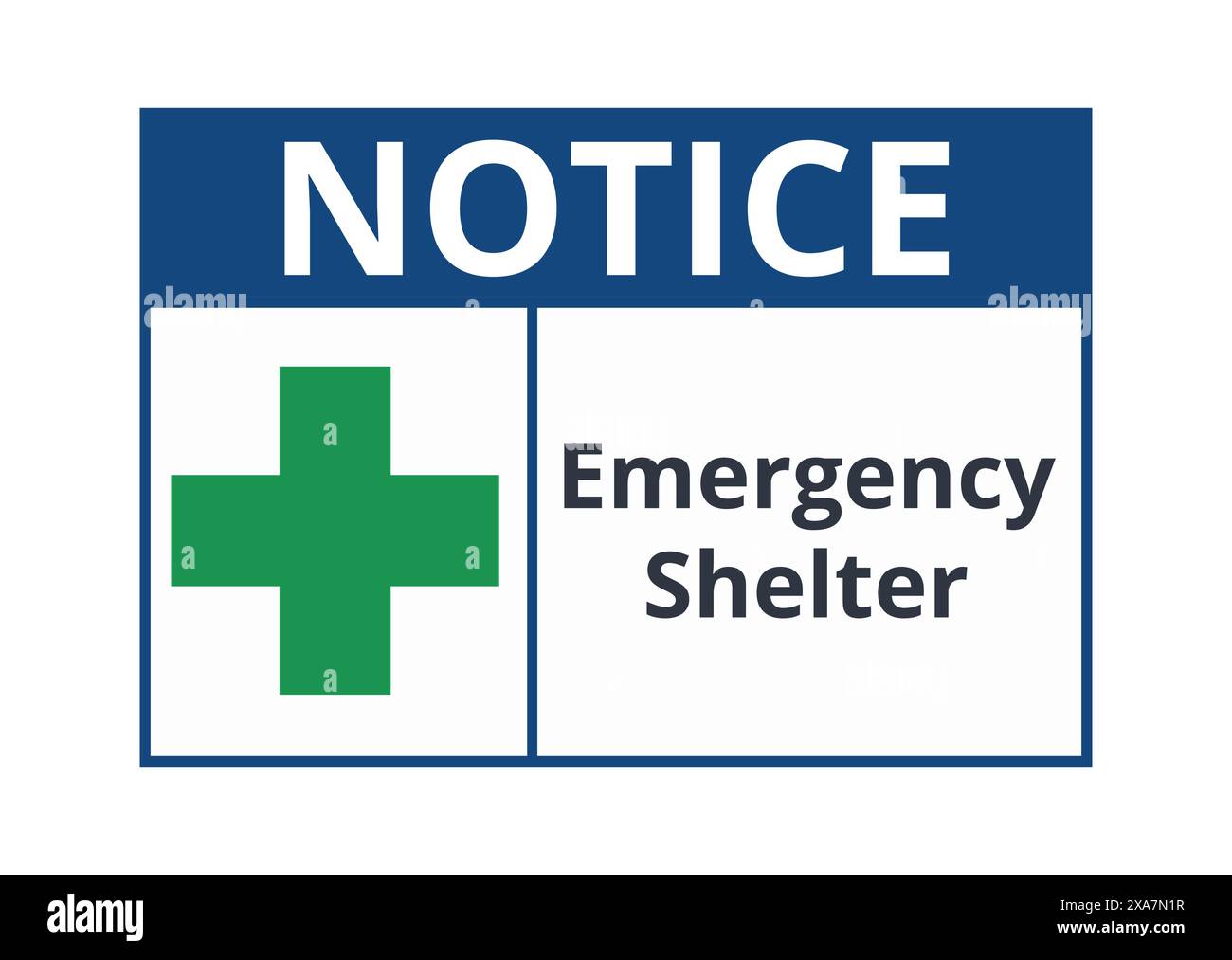 Notice emergency shelter symbol Stock Vector Image & Art - Alamy