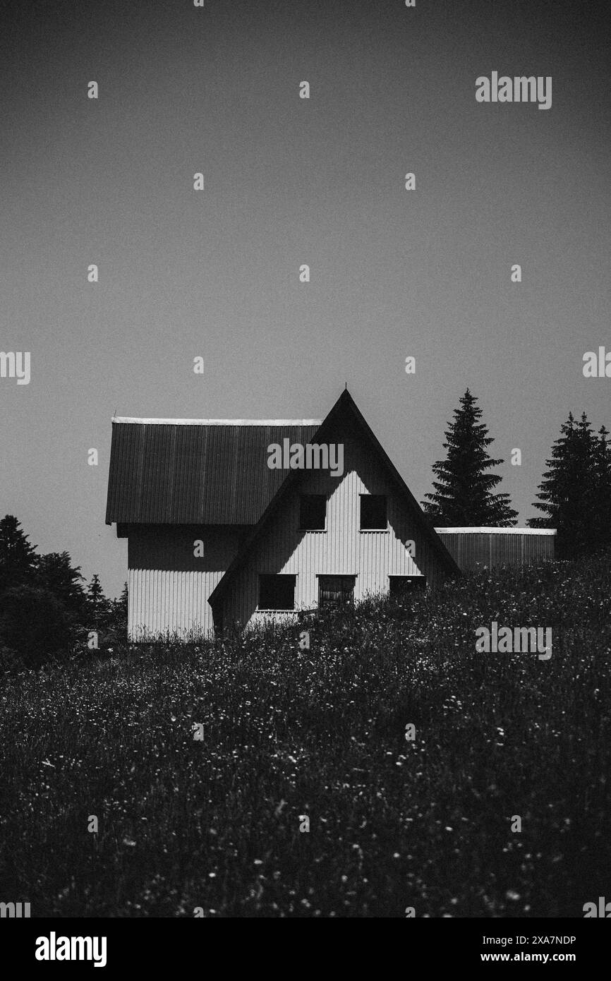 Outdoor rustic charm Black and White Stock Photos & Images - Alamy