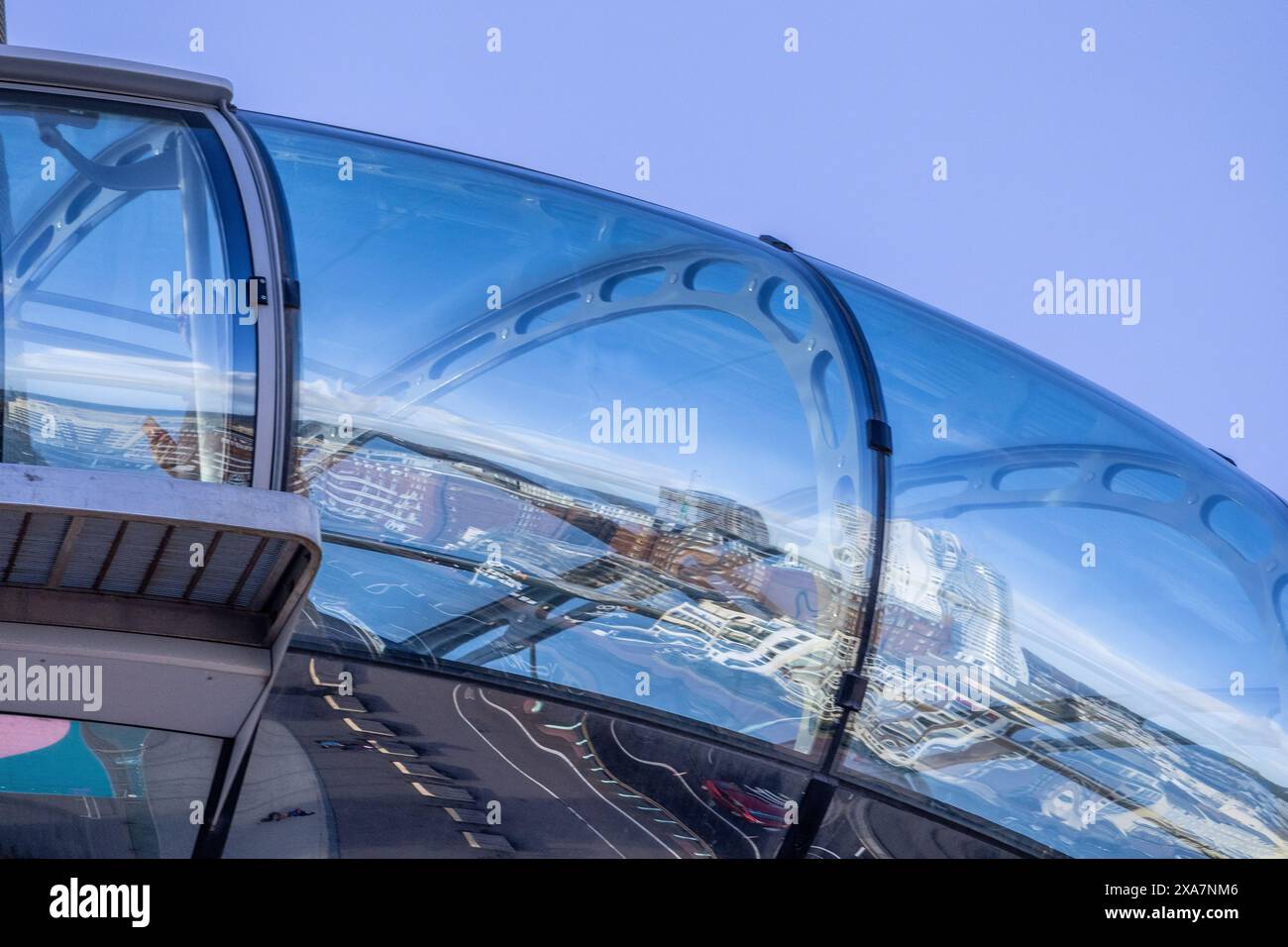 Close-up of a tall building's reflection in a window Stock Photo - Alamy