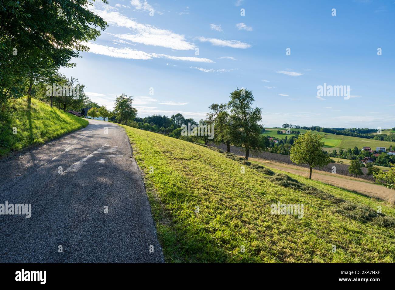 Rolling hilltop with road hi-res stock photography and images - Alamy