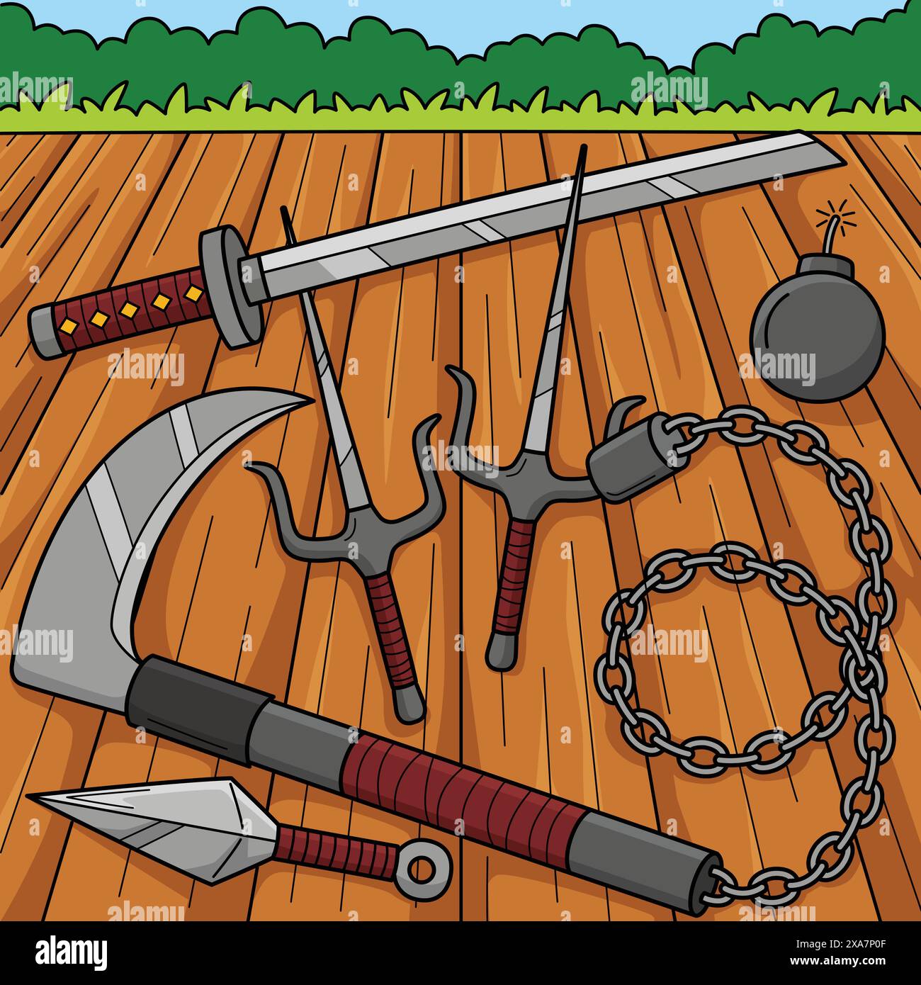 Colored weapons Stock Vector Images - Alamy