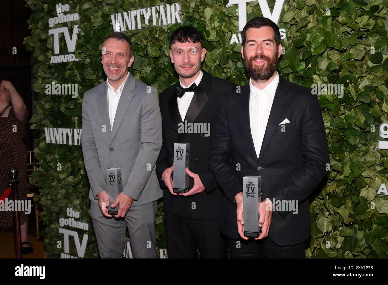 New York, USA. 04th June, 2024. Matt Jarvis, Richard Gadd, and Ed ...