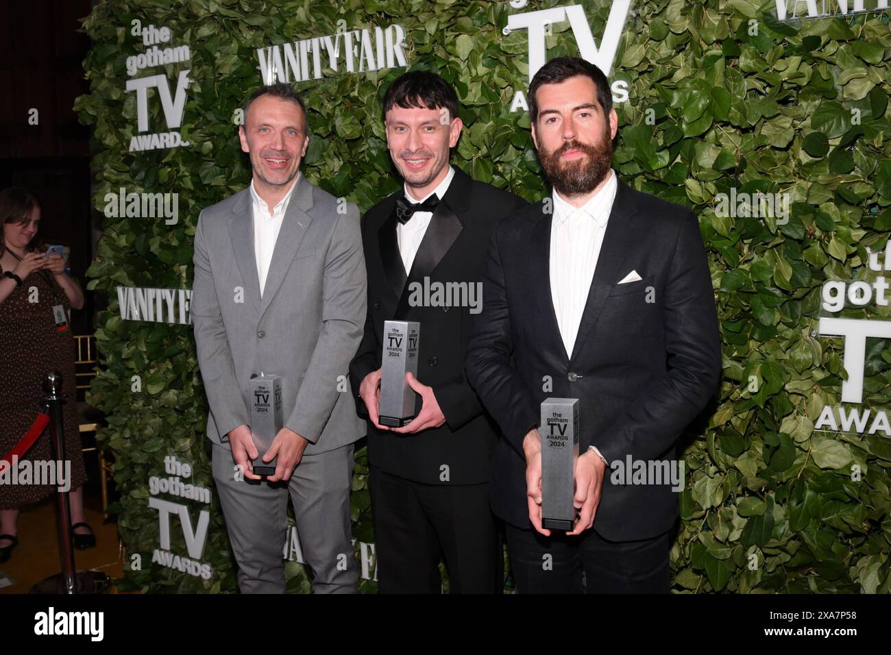 New York, USA. 04th June, 2024. Matt Jarvis, Richard Gadd, and Ed ...