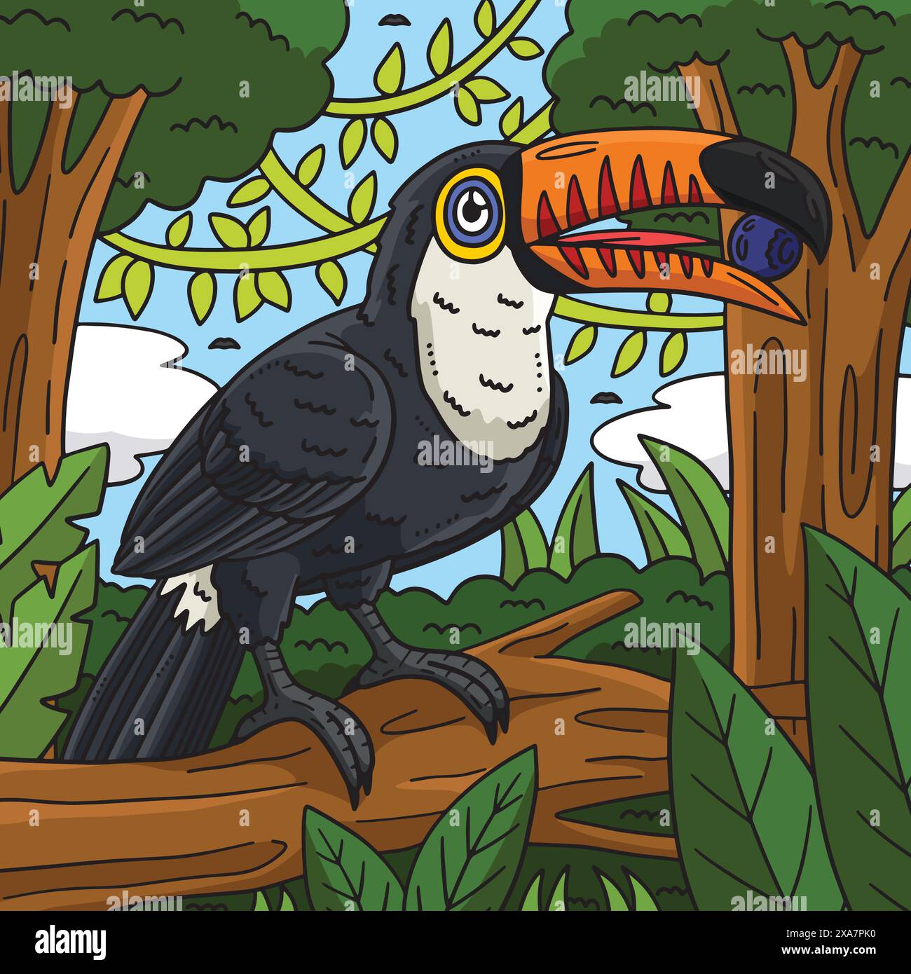 Toucan ramphastidae Stock Vector Images - Alamy
