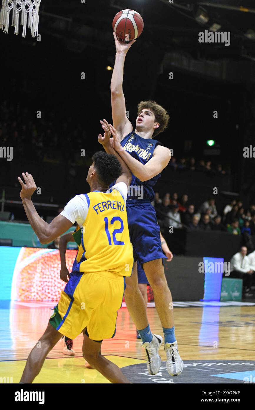 Tyler Kropp (Argentina). FIBA Basketball Americup U18 - Buenos Aires ...