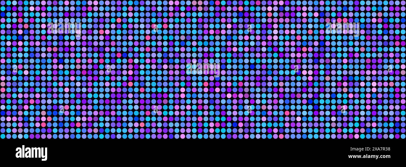 Purple disco party seamless pattern. Circle sequin mosaic texture ...