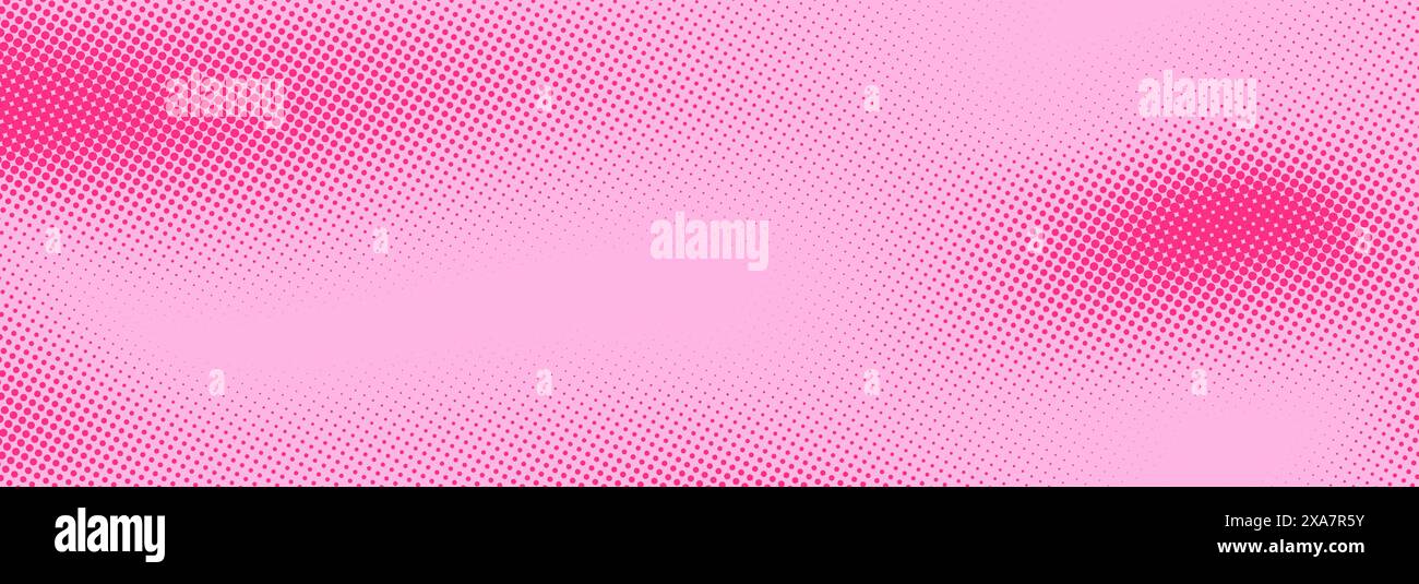 Pink halftone pattern. Retro comic gradient background. Rose pixelated ...