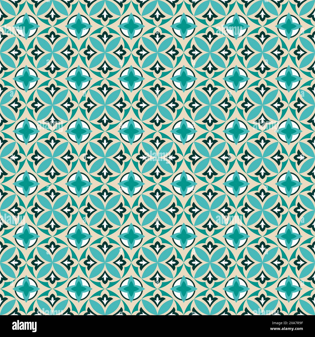 Colorful seamless pattern with flat design, tile pattern vector Stock ...