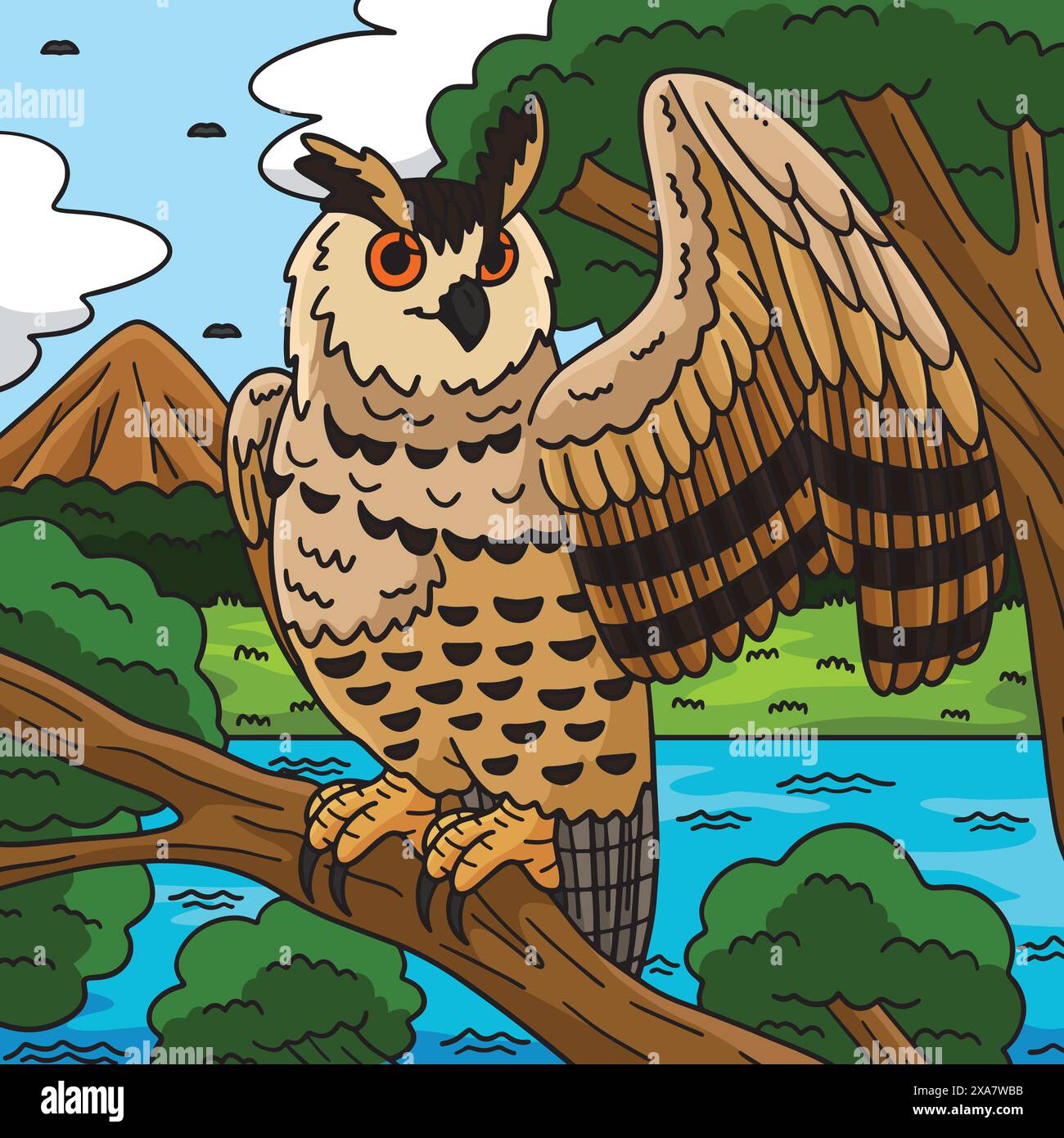 Uhu owl Stock Vector Images - Alamy