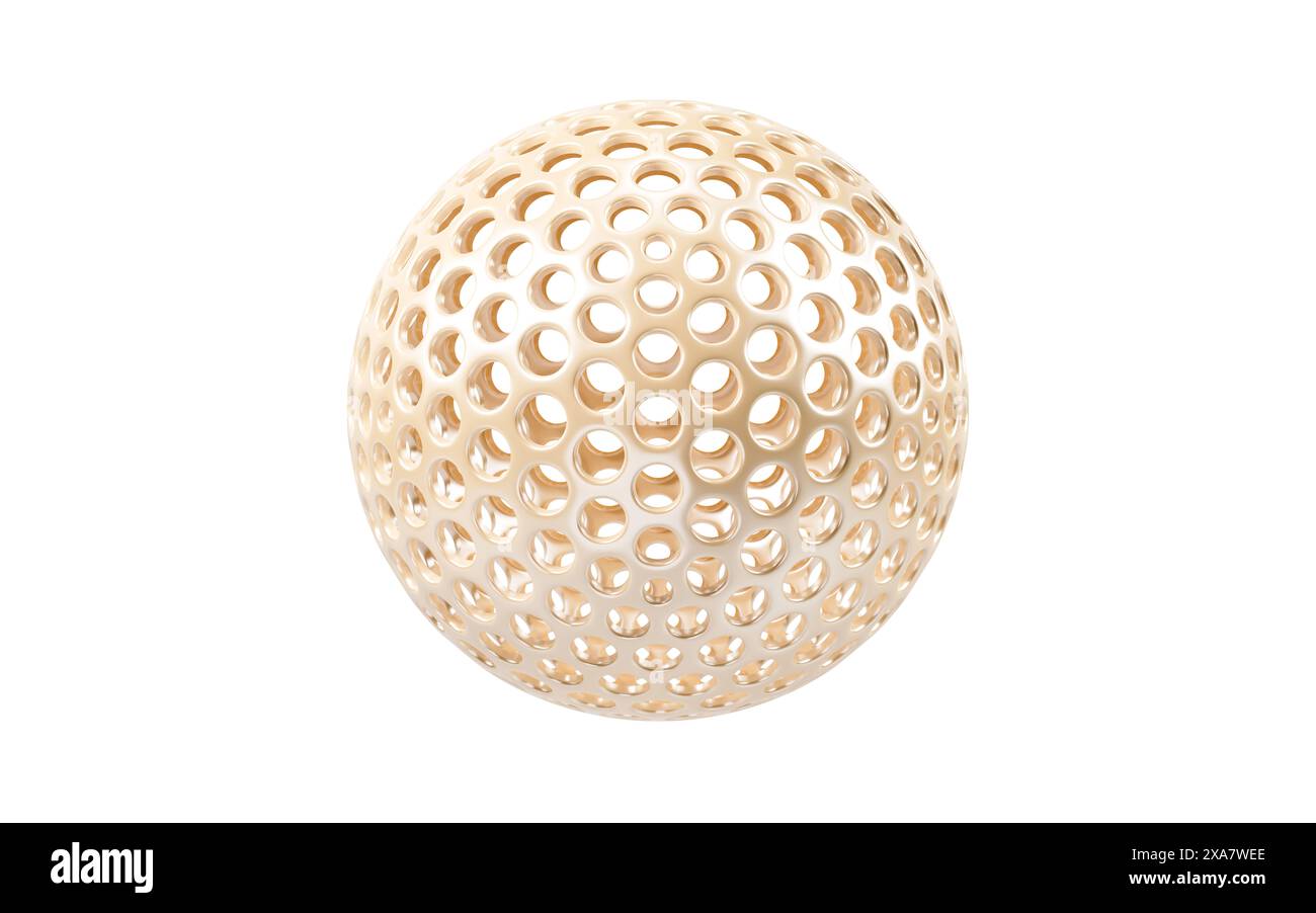 Golden polygonal abstract sphere Cut Out Stock Images & Pictures - Alamy