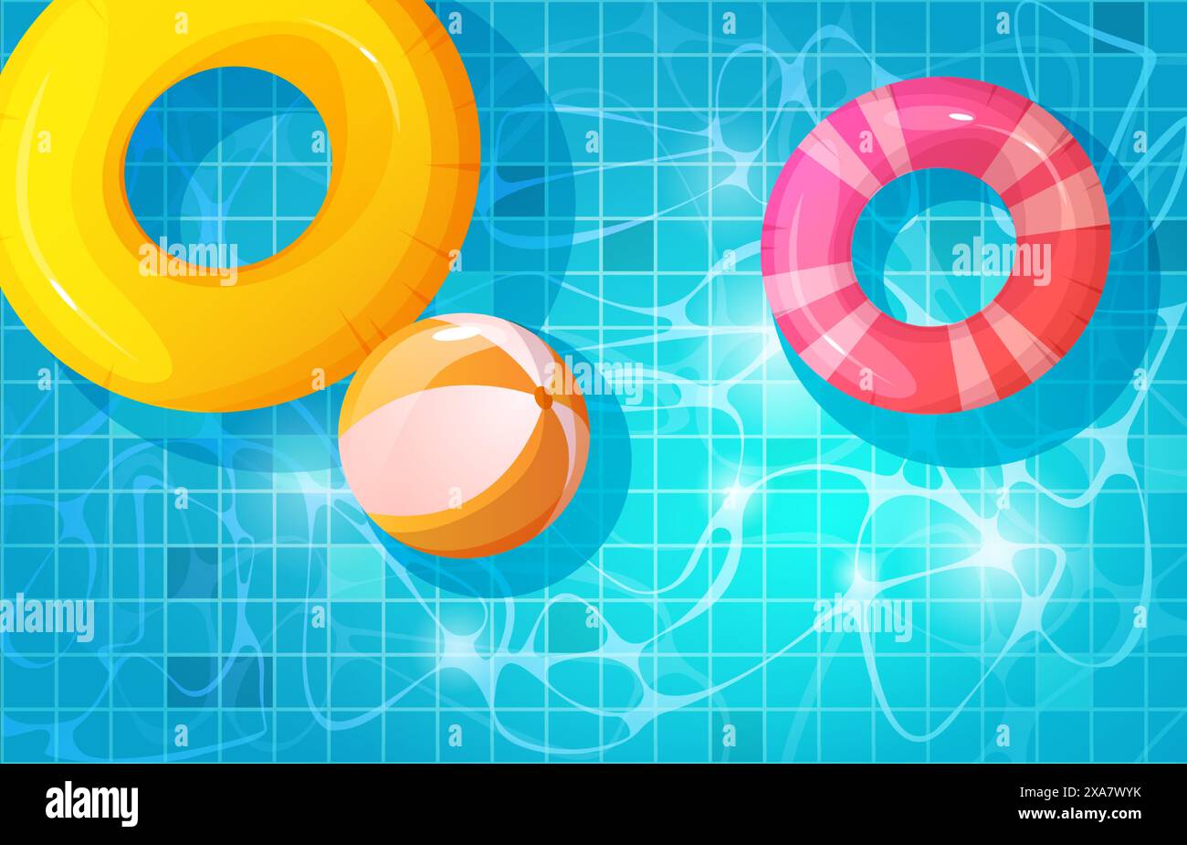 Beach ball floating on surface Stock Vector Images - Alamy