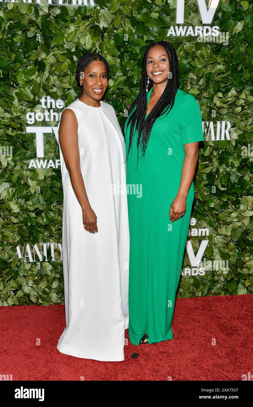 Tara Dunkin, left, and Sarah Amos attend the Gotham TV Awards at ...