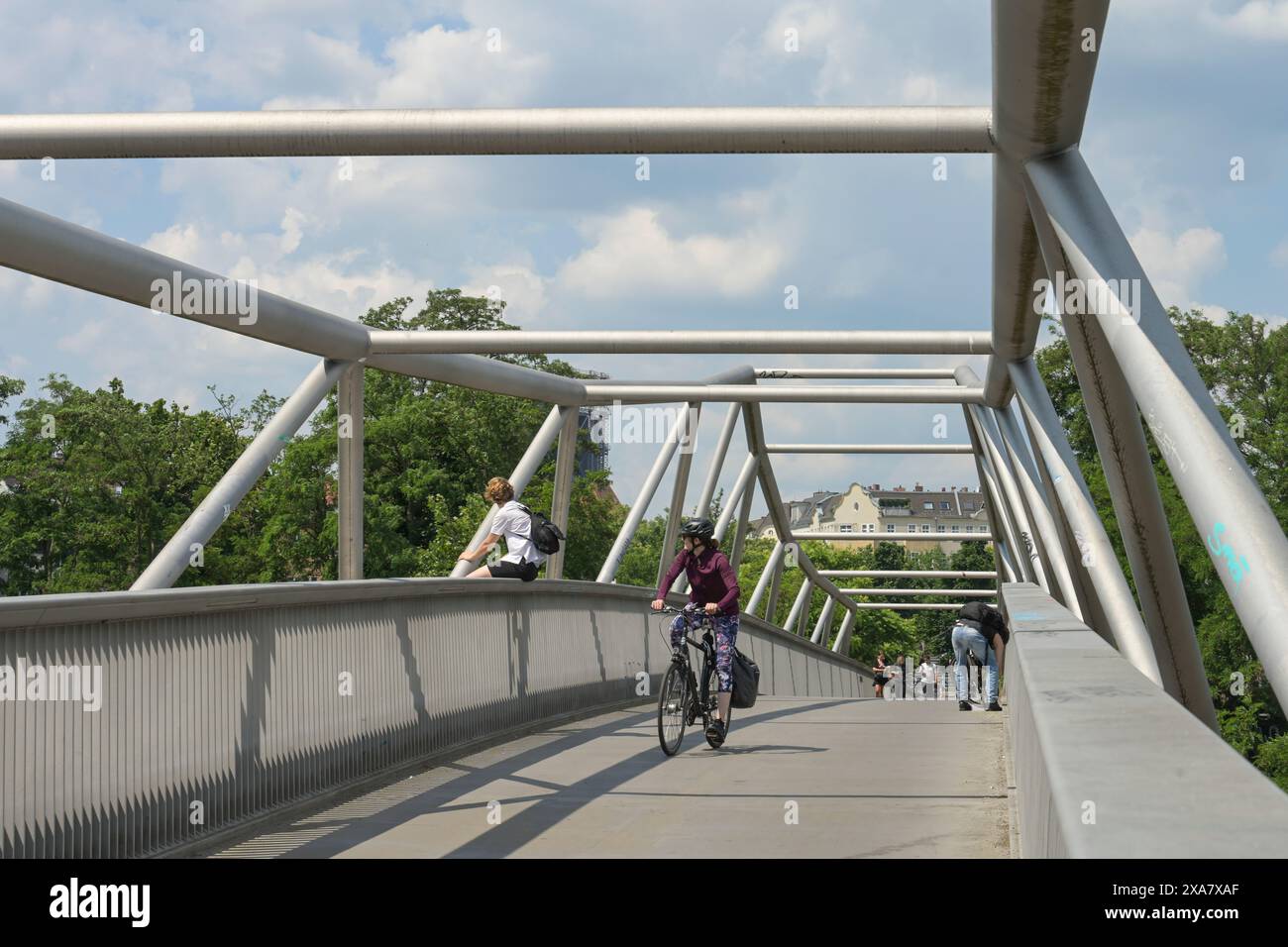 Brücke, Alfred-Lion-Steg, Tempelhof-Schöneberg, Berlin, Deutschland ...
