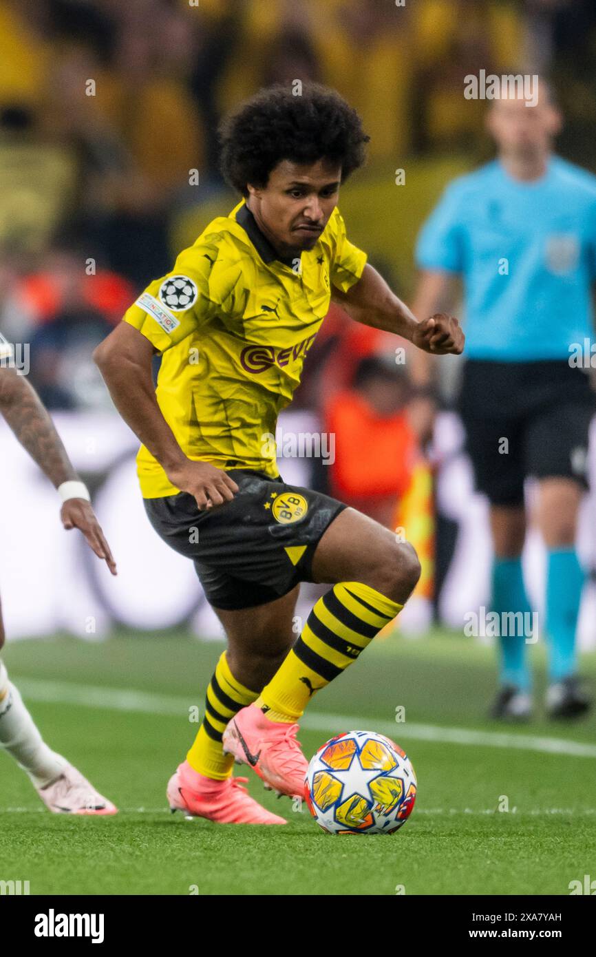 Karim Adeyemi (Borussia Dortmund) during the UEFA Champions League 2023 ...