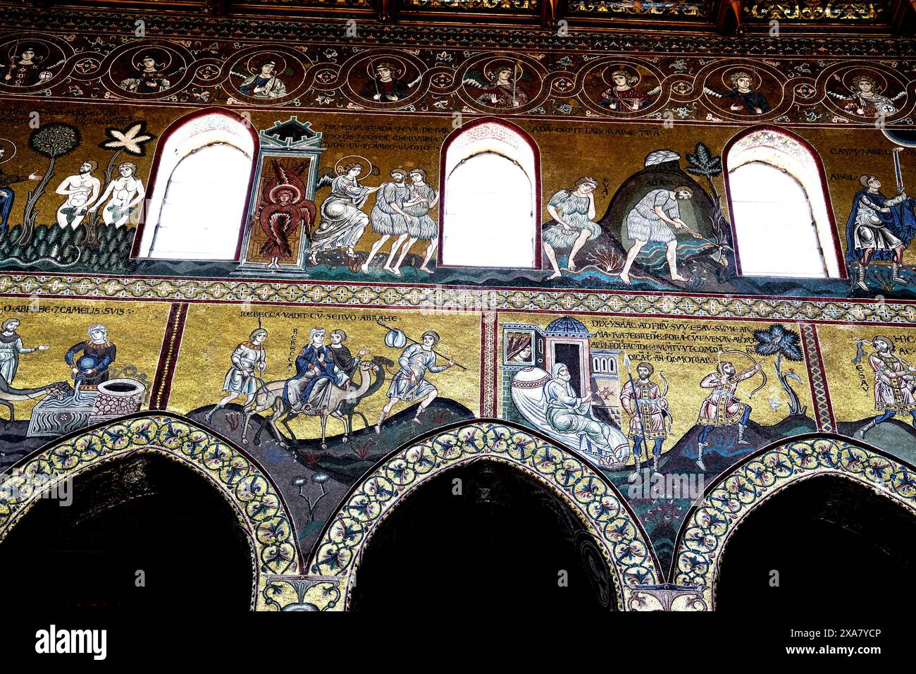 Mosaics cathedral monreale altar 2024 sicily italy cattedrale sa hi-res ...