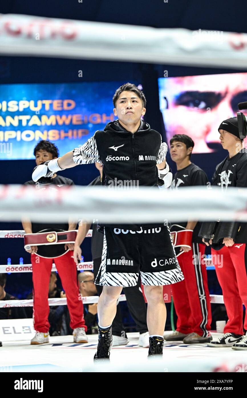 Naoya Inoue of Japan before the IBF-WBA-WBC-WBO superbantamweight title ...