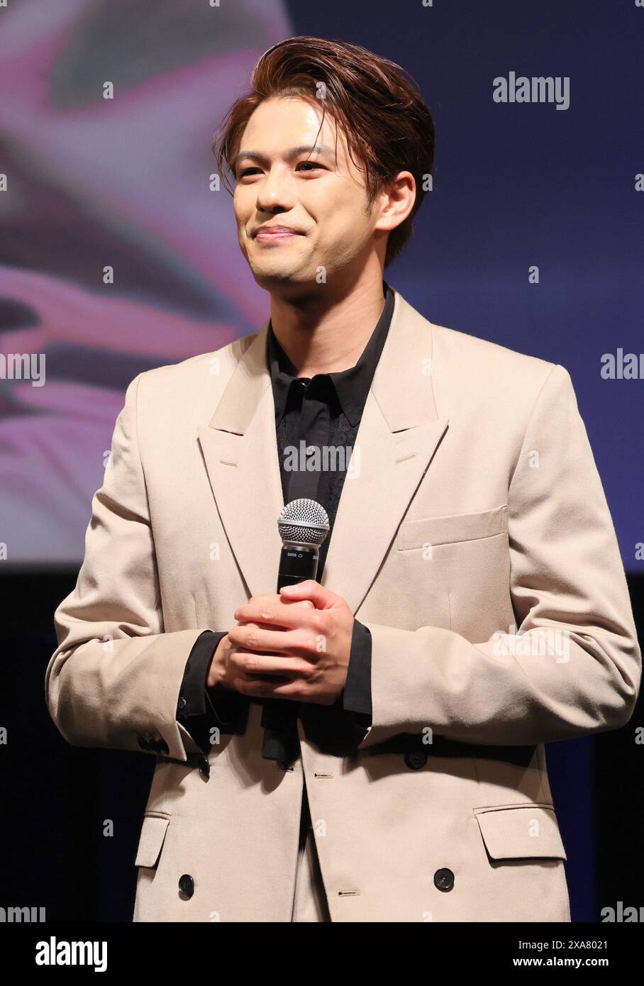 Tokyo, Japan. 4th June, 2024. Burmese actor Win Morisaki attends the ...