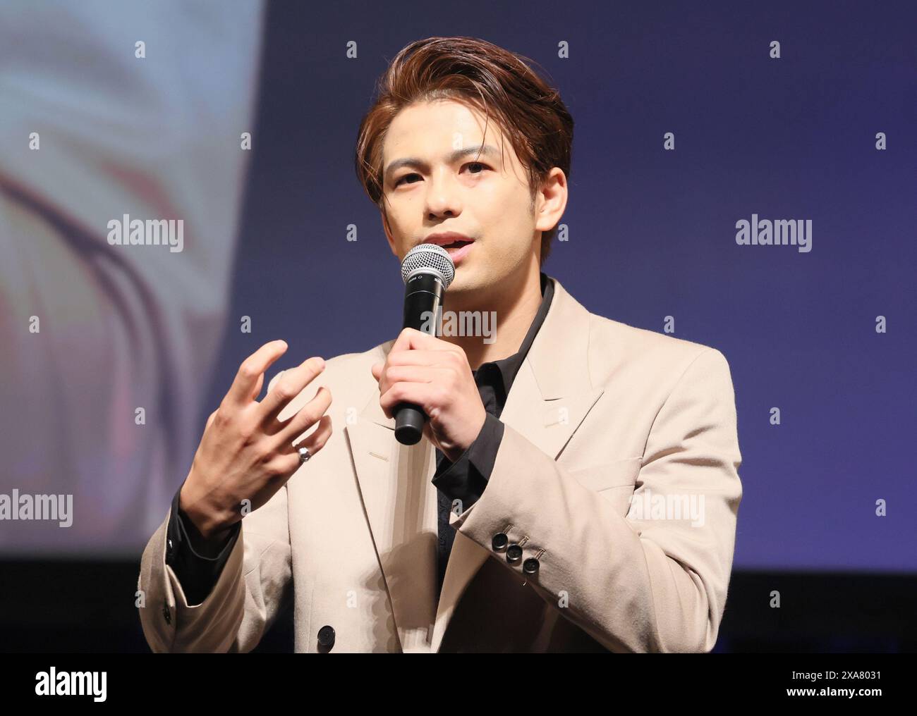 Tokyo, Japan. 4th June, 2024. Burmese actor Win Morisaki attends the ...