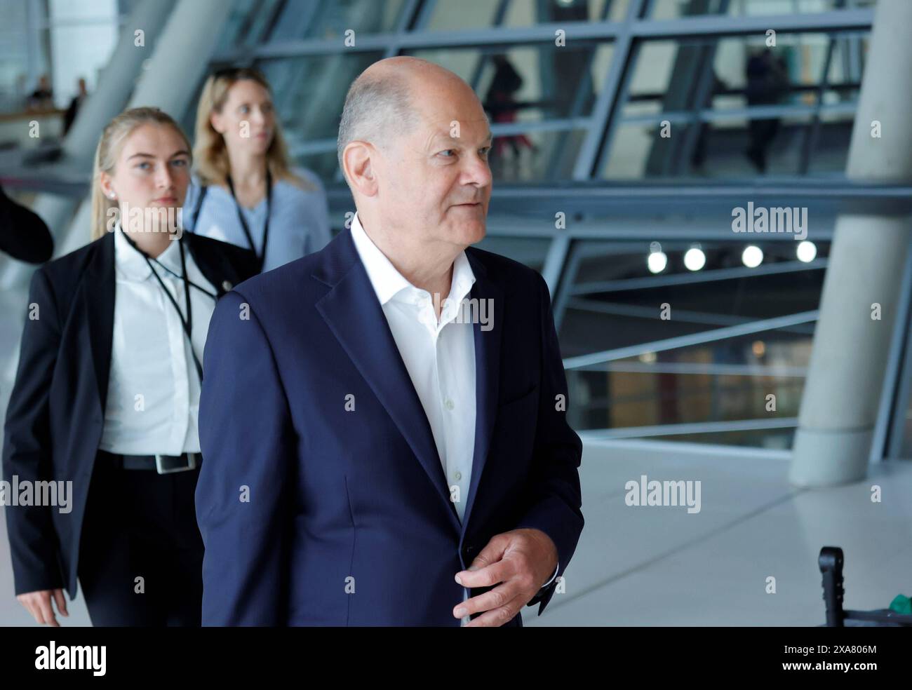 Olaf Scholz, Bundeskanzler, Deutschland, Berlin, Reichstag, SPD ...