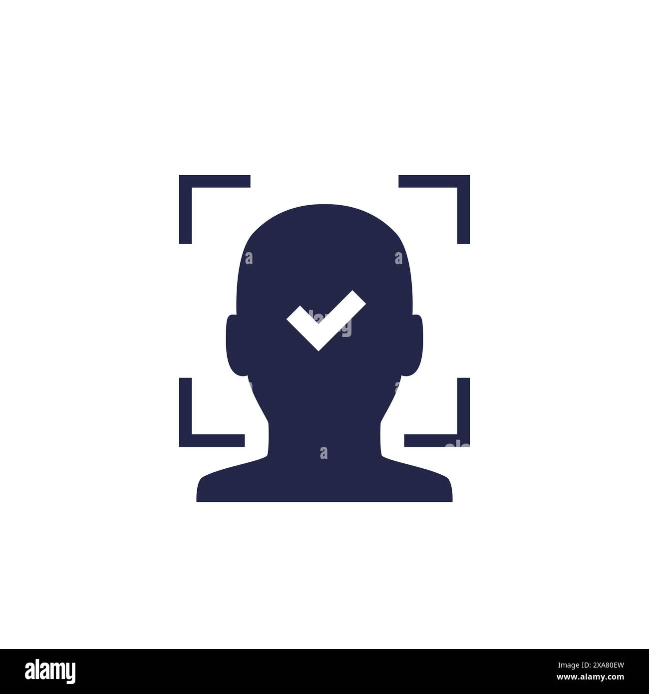 Face recognition icon hi-res stock photography and images - Alamy