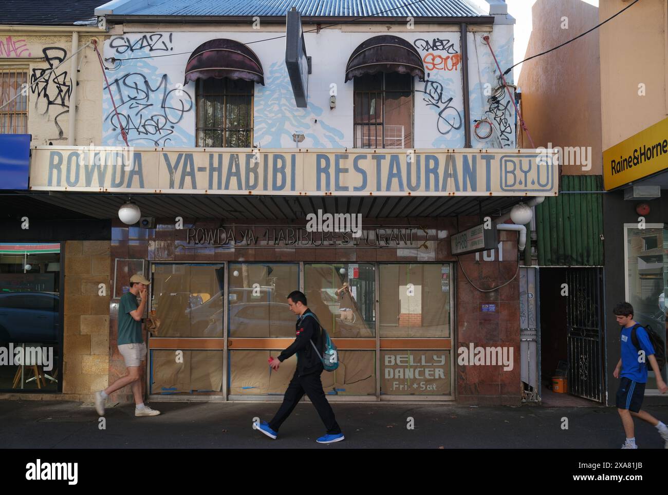 ROWDA Ya-Habibi restaurant Newtown, Sydney, on the 23/04/2024 Shops and ...