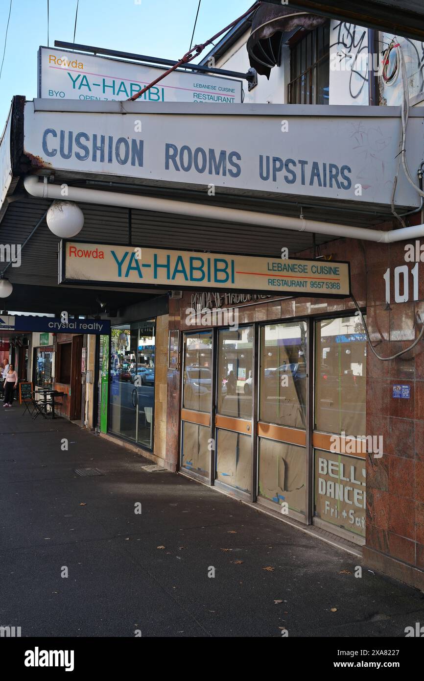 ROWDA Ya-Habibi restaurant Newtown, Sydney, on the 23/04/2024 Shops and ...