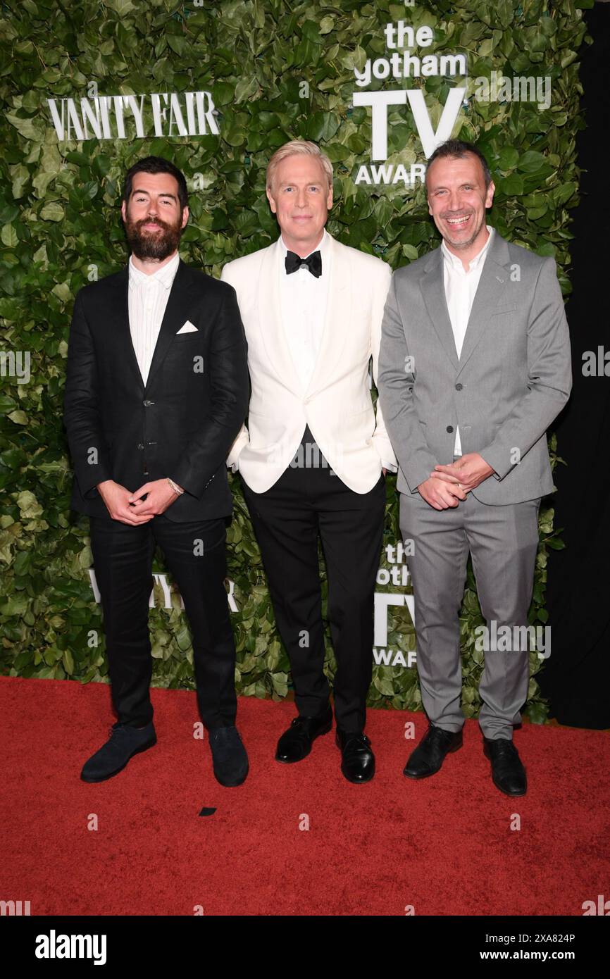 New York, USA. 04th June, 2024. Jeffrey Sharp (center) with Ed Macdonald and Matt Jarvis ...