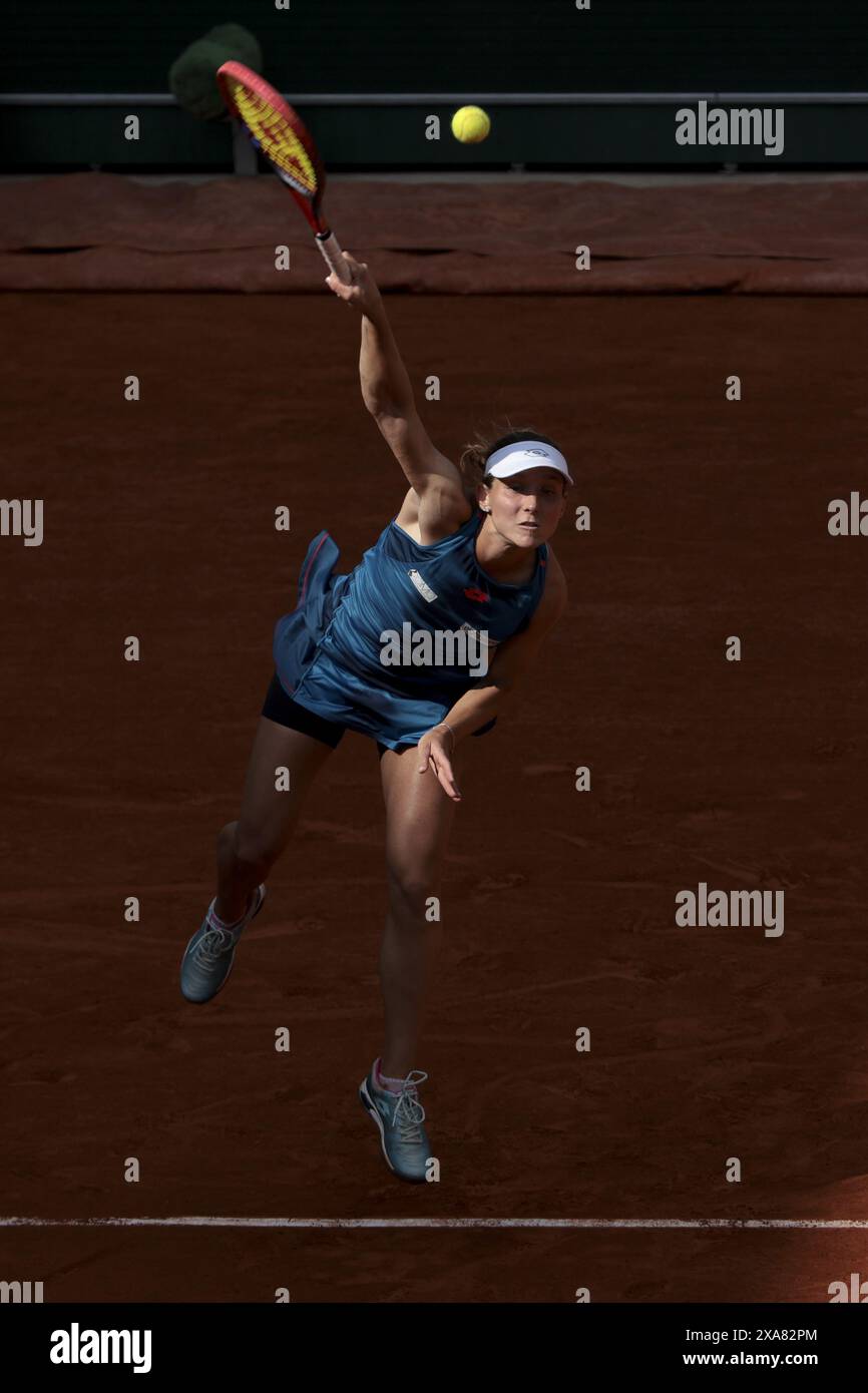 Varvara Gracheva of France during day 9 of the 2024 French Open, Roland ...