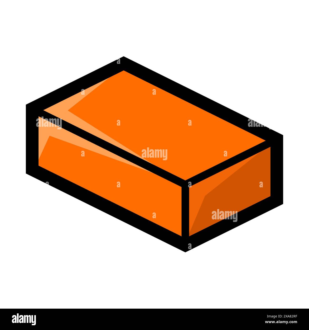 Brick icon in isometry style. Construction image for website, app, logo ...