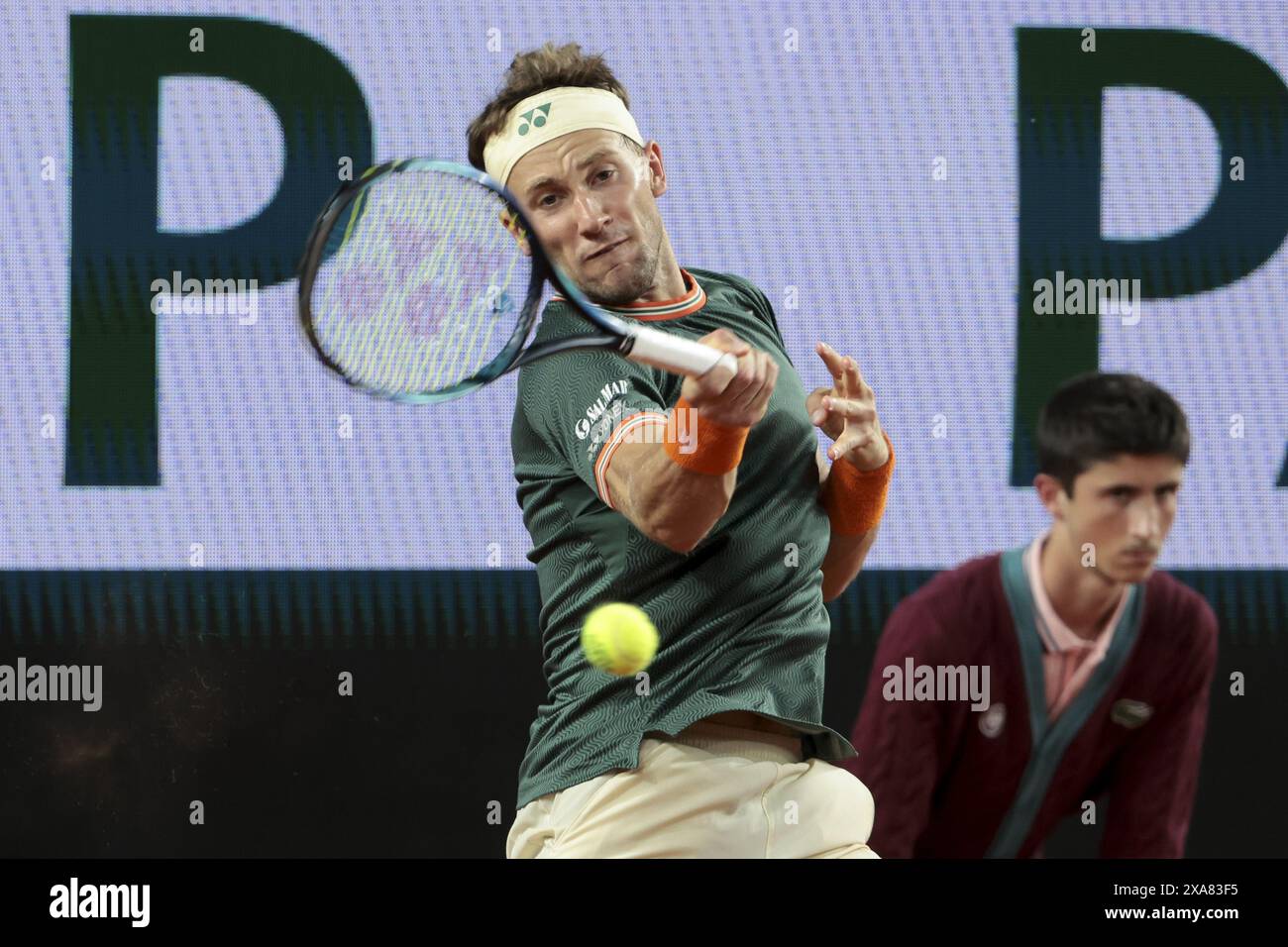 Casper Ruud of Norway during day 9 of the 2024 French Open, Roland ...