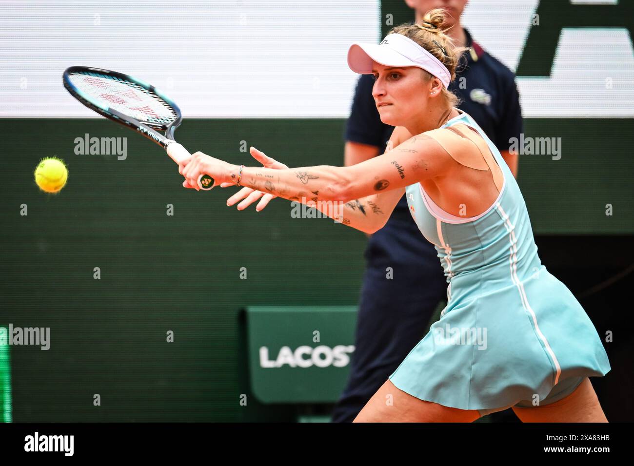 Marketa VONDROUSOVA of Czech Republic during the tenth day of Roland ...